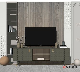 tv unit 3d max - 3D Stock : 3D Models for Professionals