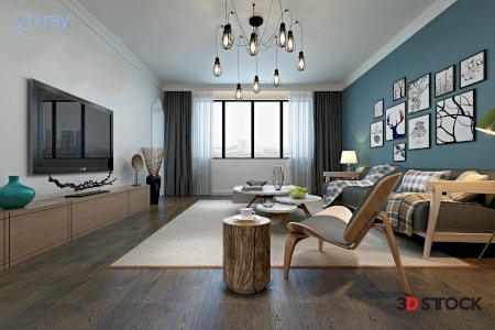 living rooms 3d max - 3D Stock : 3D Models for Professionals