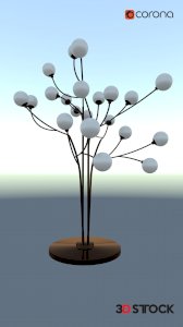 tree lamp - 3D Stock : 3D Models for Professionals