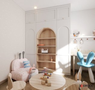 Kids room modeling - 3D Stock : 3D Models for Professionals