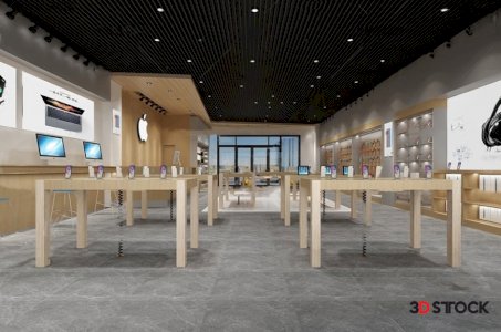 Apple Store 3D Model - 3D Stock : 3D Models for Professionals