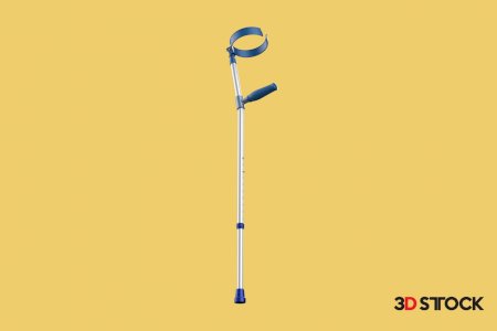 FOREARM CRUTCH ELBOW ARM LOFSTRAND CRUTCHES WALKING STICK CANE - 3D ...